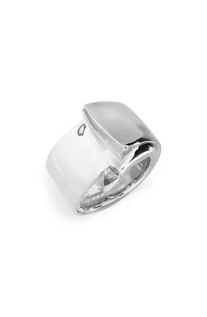 Completedworks Draped Fold Ring - Silver Plated