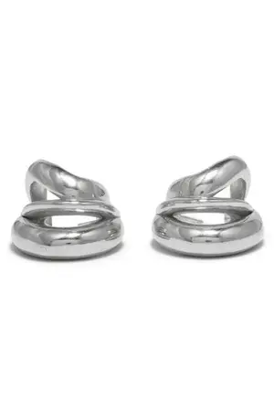 Completedworks Dollop Hoop Earrings - Silver Plated