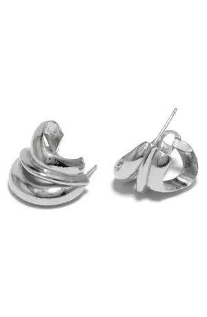 Completedworks Dollop Hoop Earrings - Silver Plated