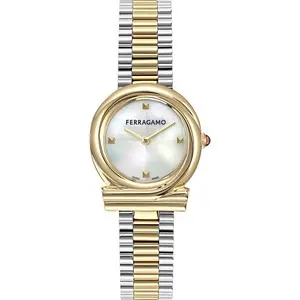 FERRAGAMO Gancini Twisted Two-tone Bracelet Watch - Two Tone