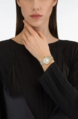FERRAGAMO Gancini Twisted Two-tone Bracelet Watch - Two Tone