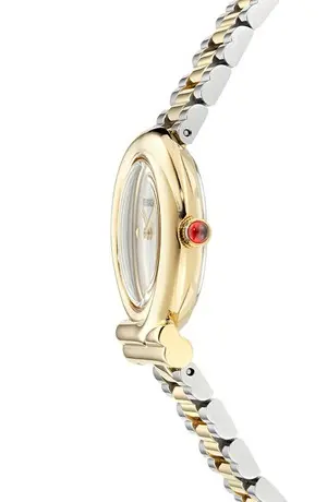 FERRAGAMO Gancini Twisted Two-tone Bracelet Watch - Two Tone