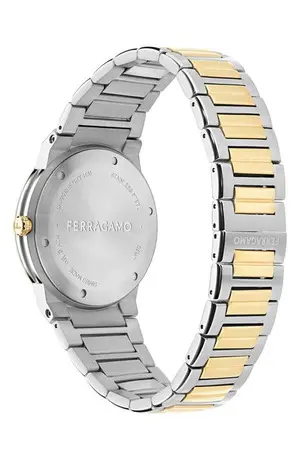FERRAGAMO Logo Two-tone Bracelet Watch - Two Tone