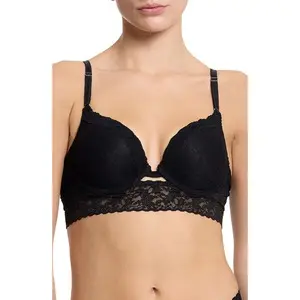 Hanky Panky Signature Lace Underwire Push-up Bra - Black