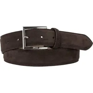 BOSS Dressletic Suede Belt - Dark Brown