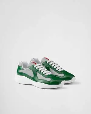 Prada America's Cup Sneakers - Green / Silver