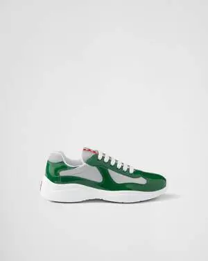 Prada America's Cup Sneakers - Green / Silver