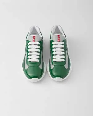 Prada America's Cup Sneakers - Green / Silver