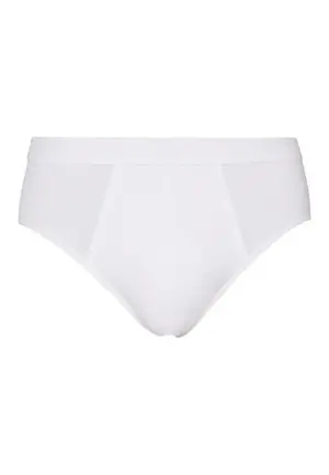 Hanro Cotton Essentials Cotton Brief All White
