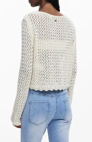 Desigual Open Stitch V-neck Sweater