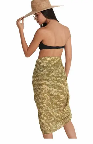 GOTTEX Fall4u Swim Cover Up Sarong - Multi/grn