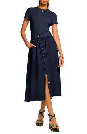 Ramy Brook Sylvie Mixed Media Dress