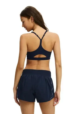 Cotton:on Active 365 Keyhole Crop - Prep Sport Navy