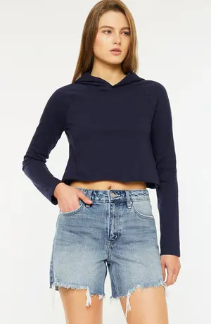 KANCAN Tamara High Rise Denim Shorts
