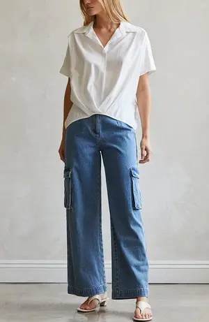 CRESCENT Denim Cargo Pants