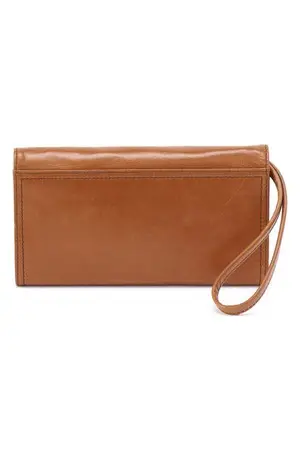 Hobo Romy Leather Wallet Crossbody - Truffle