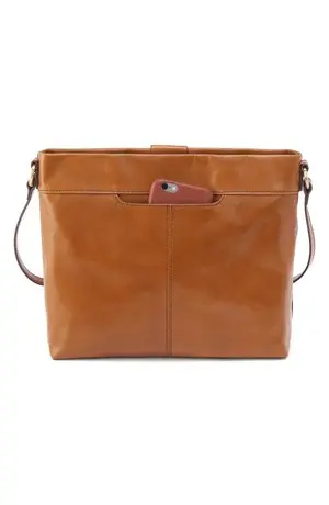 Hobo Medium Romy Leather Crossbody Bag - Truffle