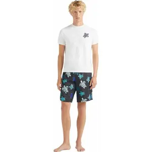 Vilebrequin Embroidered Turtle Cotton T-shirt - Blanc