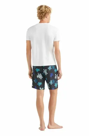 Vilebrequin Embroidered Turtle Cotton T-shirt - Blanc