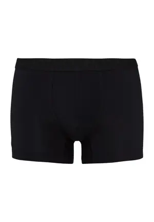 Hanro Cotton Essentials Cotton Boxer Brief All Black