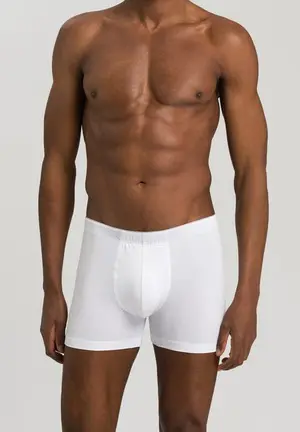Hanro Cotton Superior Long Leg Boxer Brief - White