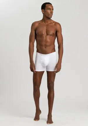 Hanro Cotton Superior Long Leg Boxer Brief - White