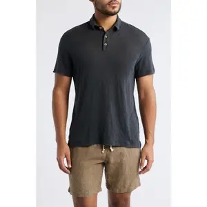 ALEX CRANE Linen Polo - Night