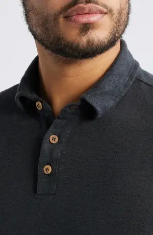ALEX CRANE Linen Polo - Night