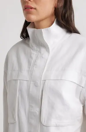 Caslon Utility Jacket - White