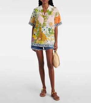 ALEMAIS Alémais Hazel Printed Linen Shirt