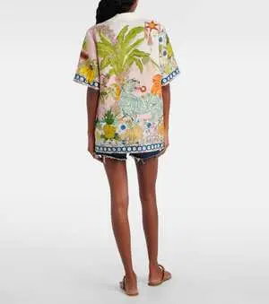 ALEMAIS Alémais Hazel Printed Linen Shirt