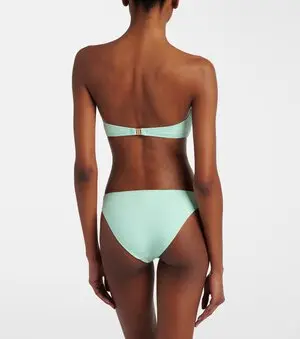 Melissa Odabash Istanbul Bandeau Bikini Top - Green
