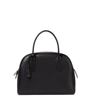 THE ROW India Medium Leather Tote Bag - Black