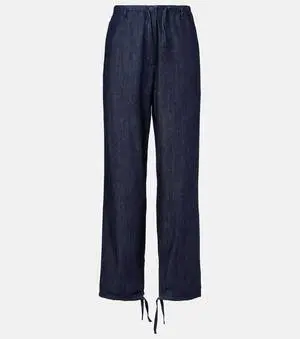 Dries Van Noten Straight Leg Denim Pants