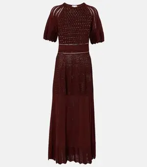 ERES Imaginaire Cotton-blend Maxi Dress - Brown