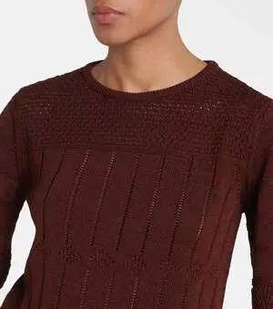 ERES Rêverie Open-knit Top - Red