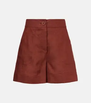 ERES Correct Linen Shorts - Brown