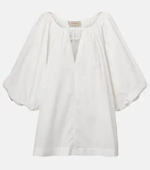 ADRIANA DEGREAS Cotton Minidress - White
