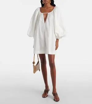 ADRIANA DEGREAS Cotton Minidress - White