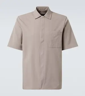 Herno Seersucker Shirt - Brown