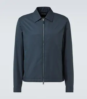 Zegna Leather-trimmed Blouson