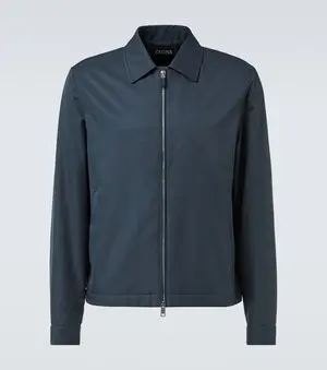Zegna Leather-trimmed Blouson