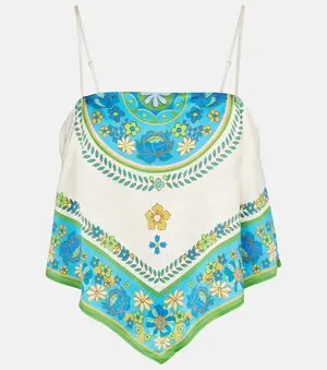 ALEMAIS Alémais Vivianna Printed Top - White