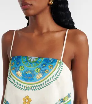 ALEMAIS Alémais Vivianna Printed Top - White