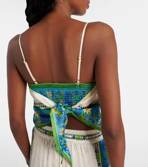 ALEMAIS Alémais Vivianna Printed Top - White