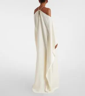 TALLER MARMO Feather-trimmed Gown