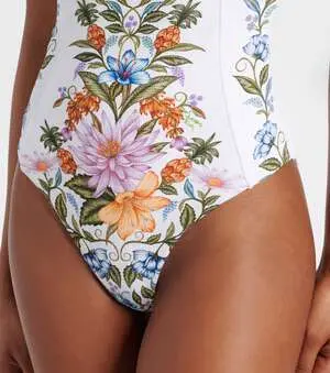 Farm Rio Sweet Bloom Ruffled Swimsuit