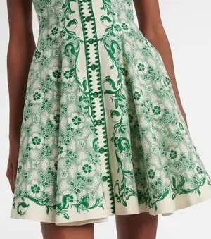 ALEMAIS Printed Linen And Cotton Minidress