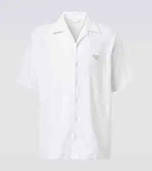 Prada Cotton Terry Bowling Shirt