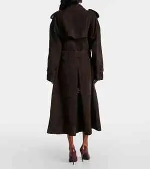 Magda Butrym Double-breasted Suede Trench Coat